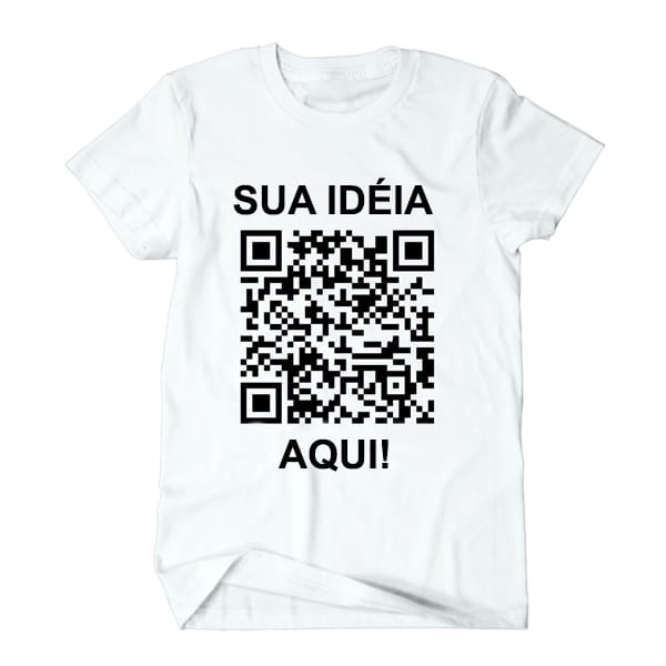 Camiseta QR Code Personalizada | Ninja Brindes
