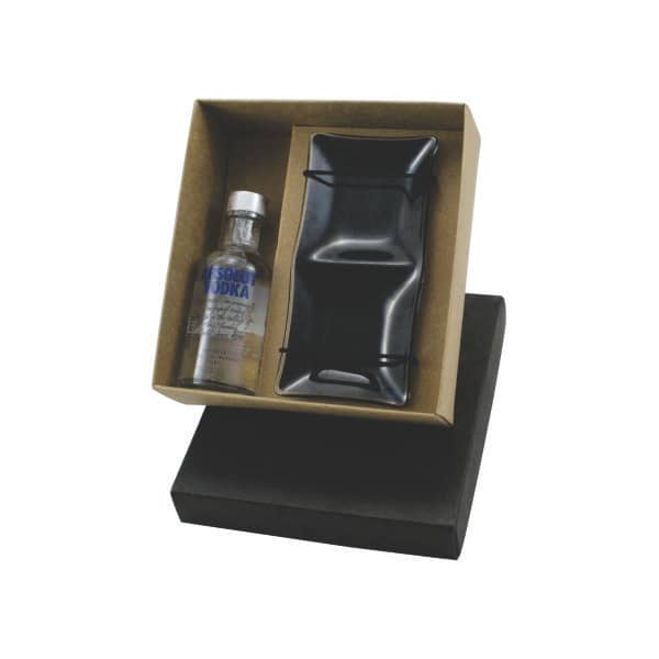Kit Vodka em Caixa de Papel Personalizado | Ninja Brindes