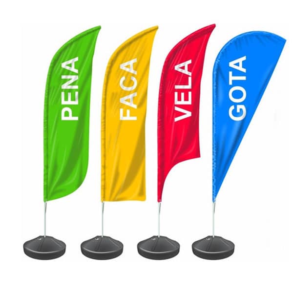 Wind Banner Personalizado Base com boia d'água | Ninja Brindes