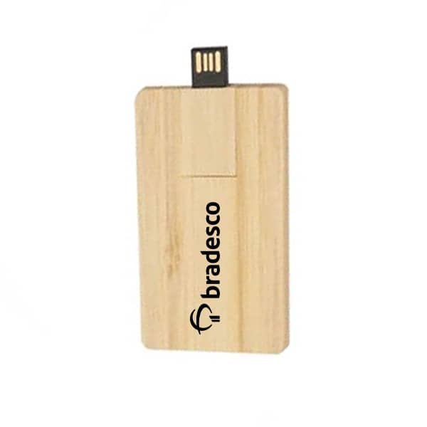 Pen Drive Bambu Card | Ninja Brindes